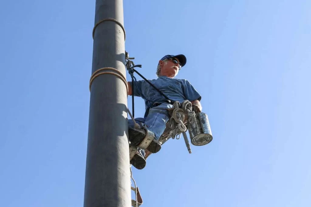 Flag Pole Climbing Wakefield MA Flagpole Climbing Experts Flag Pole Climbing Wakefield MA Flagpole Climbing Experts